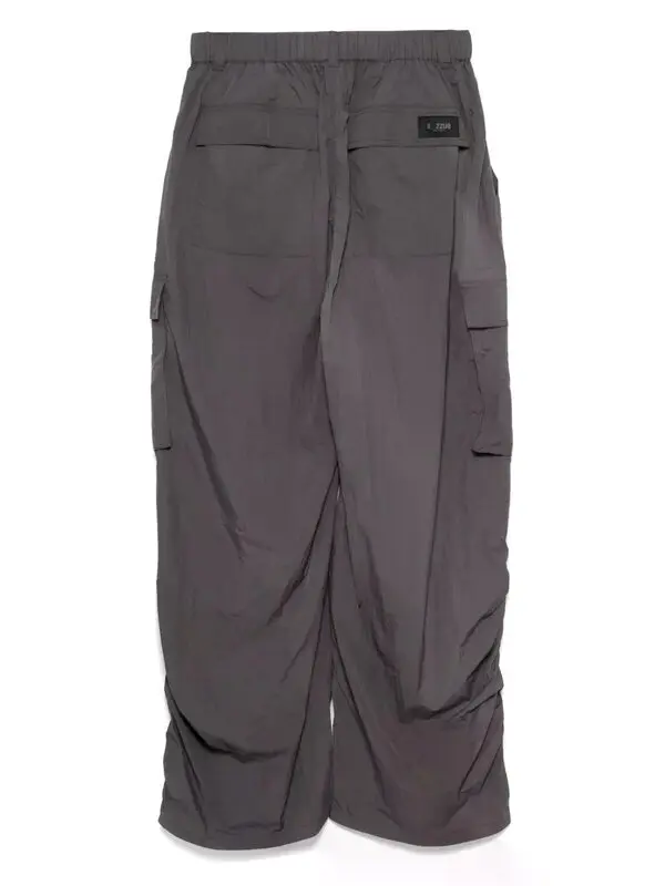 Izzue Drawstring Cargo Trousers - Grey