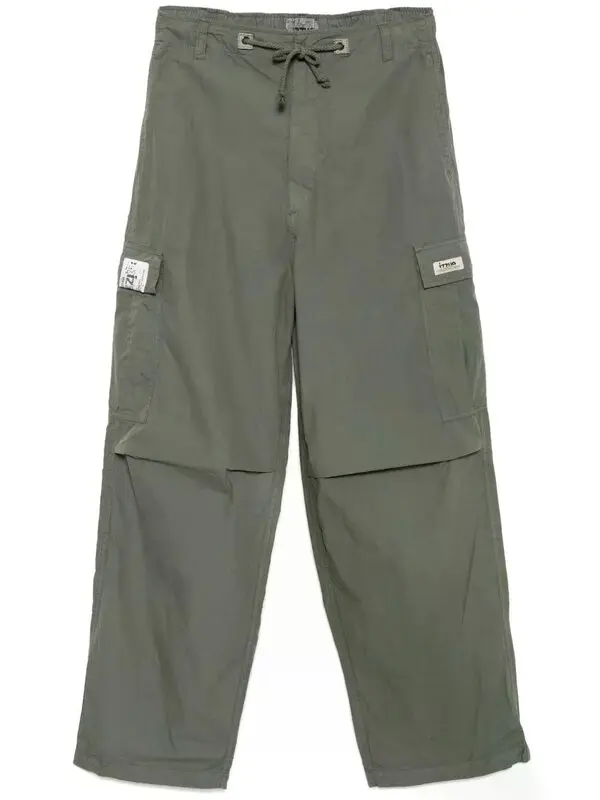 Izzue Cotton Cargo Trousers - Green