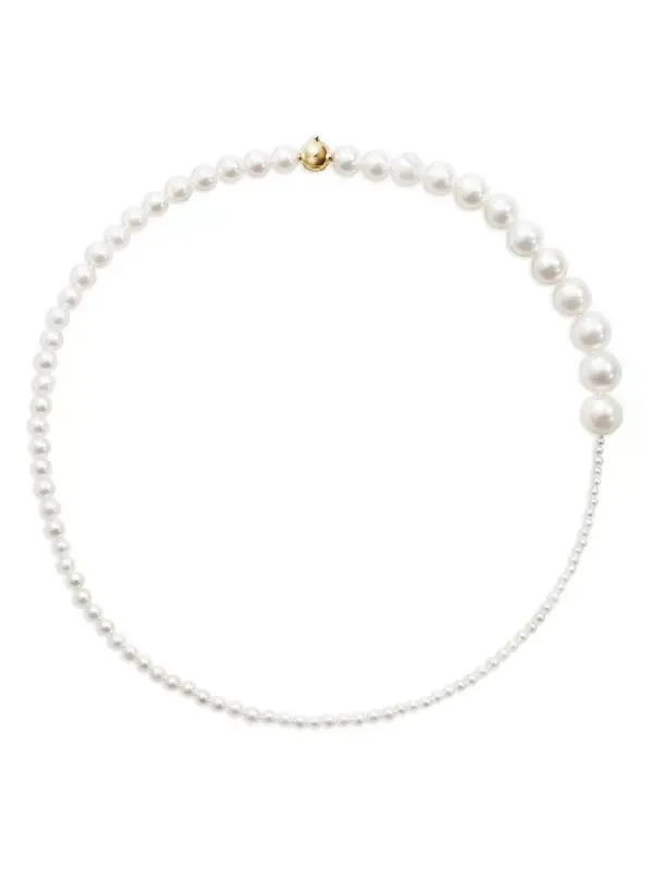 Sophie Bille Brahe Peggy Pearl Necklace - Yellow Gold