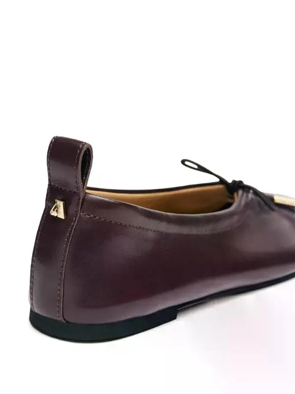 ALOHAS Rosalind Leather Ballet Flats - Brown