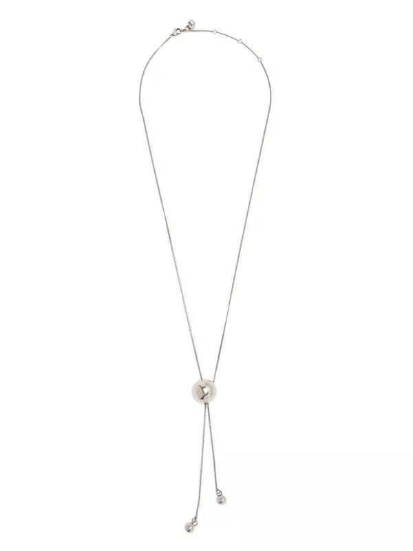 LEMAIRE Rattle Bolo Tie Necklace - Silver