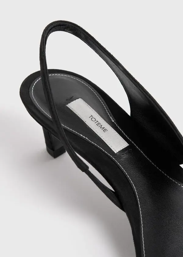 TOTEME Suede Heeled Thong Sandals