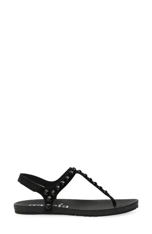 PEDRO GARCIA Judith Ankle Strap Sandal - Black-jet