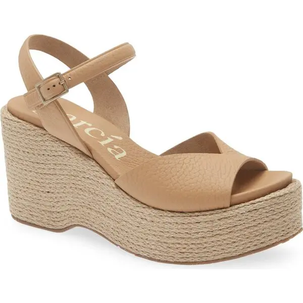 PEDRO GARCIA Doina Ankle Strap Platform Sandal - Camel Cervo