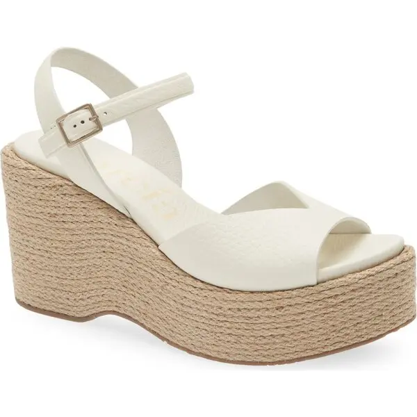 PEDRO GARCIA Doina Ankle Strap Platform Sandal - Creme Cervo