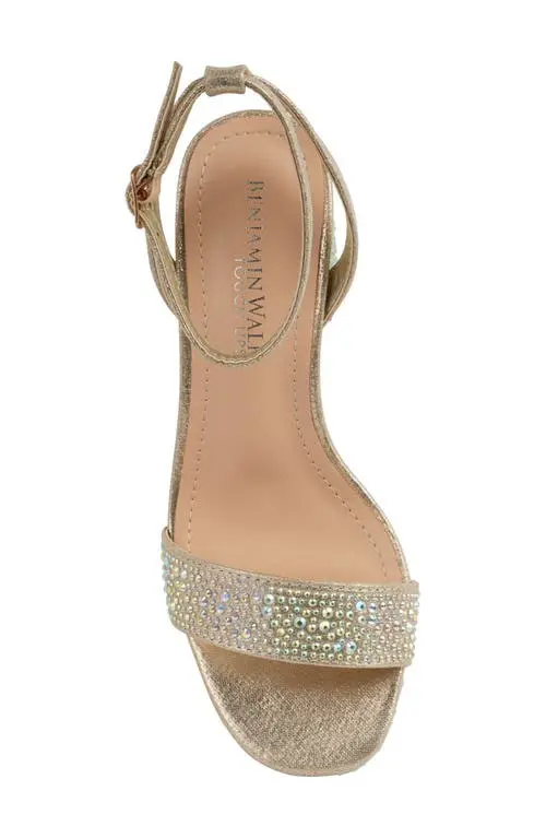 TOUCH UPS Topaz Embellished Sandals - Champagne