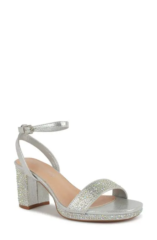 TOUCH UPS Topaz Embellished Sandals - Silver