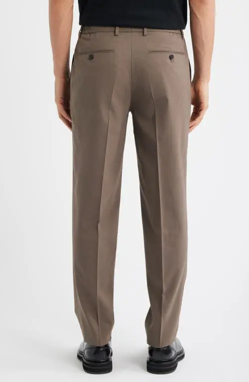 Theory Curtis Motion Wool-blend Trousers - Morel