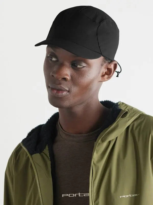 PORTAL Radius Logo-print Recycled-shell Cap - Black
