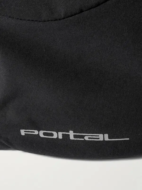 PORTAL Radius Logo-print Recycled-shell Cap - Black