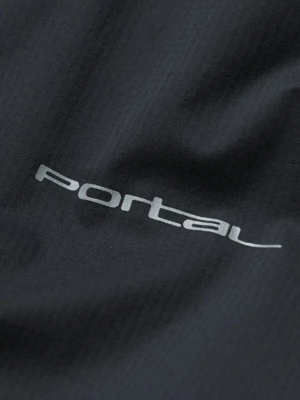 PORTAL Level Alpha Logo-print Fleece-trimmed Recycled-shell Jacket
