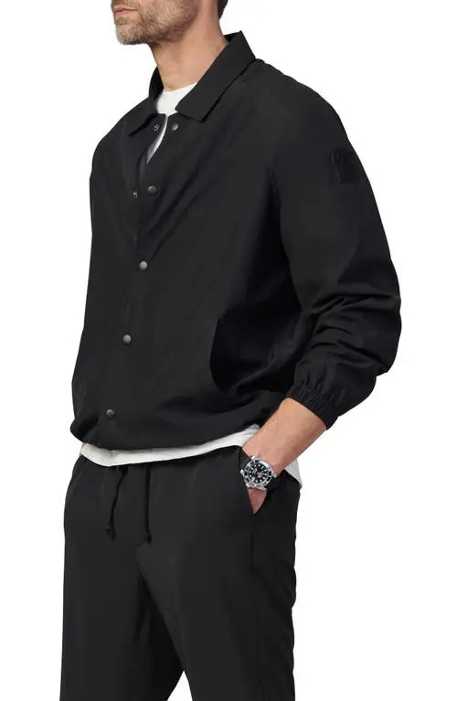 Joe's Jeans Water Resistant Nylon Coach's Jacket - Black