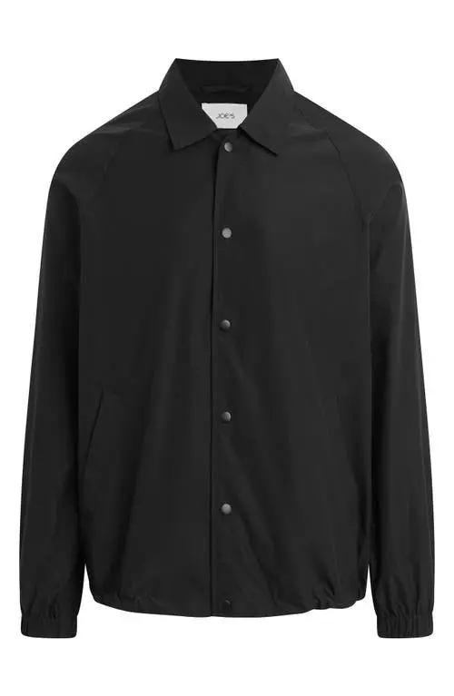 Joe's Jeans Water Resistant Nylon Coach's Jacket - Black