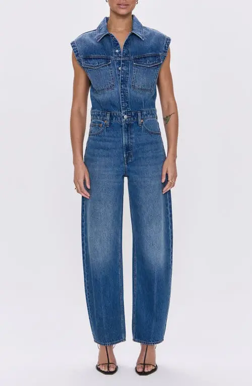 PISTOLA Ace Sleeveless Denim Jumpsuit - Fairview