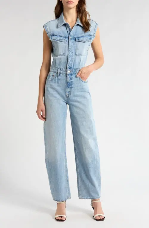 PISTOLA Ace Sleeveless Denim Jumpsuit - Rally