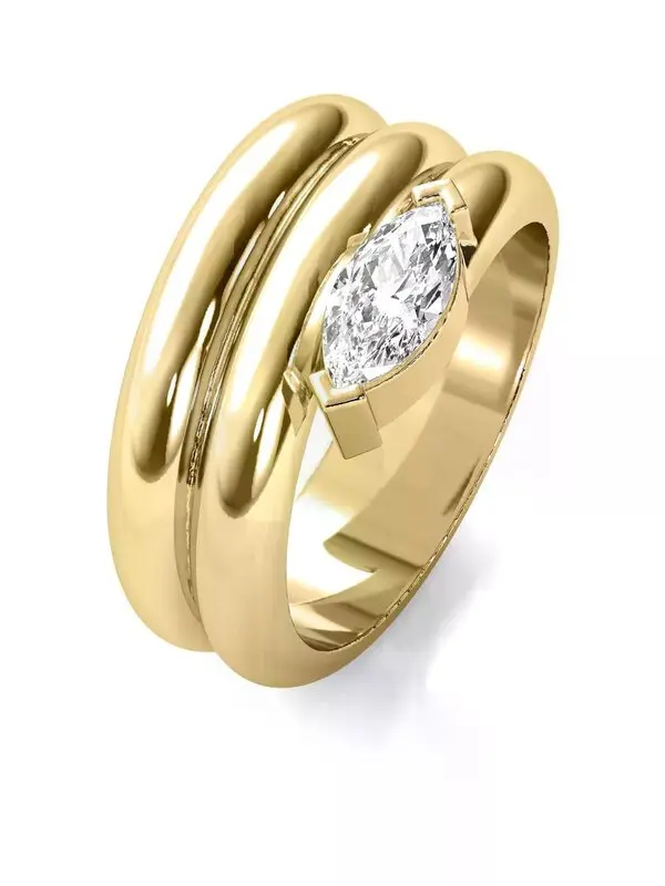 TILLA 14kt Gold Diamond Ring - Yellow