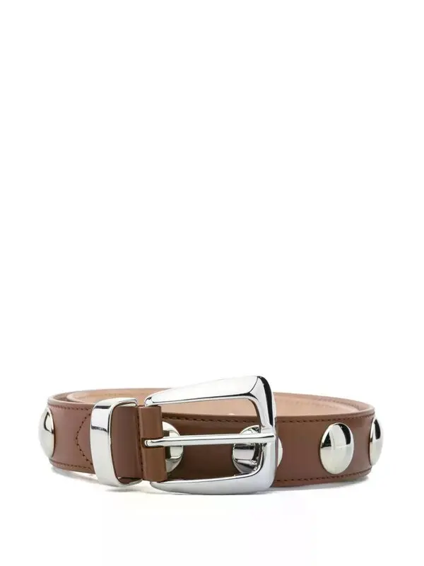 Khaite Benny Studded Belt - Brown