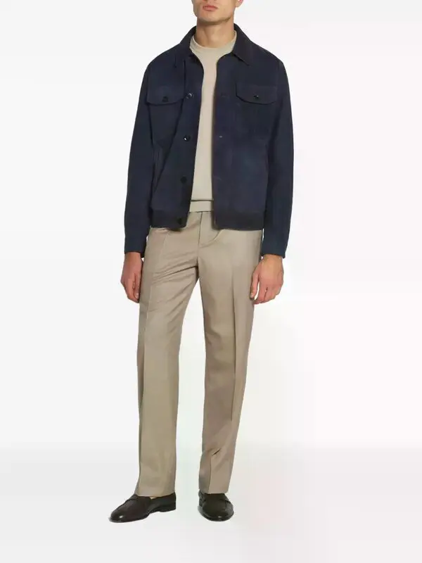 Brioni Cupro Shirt Jacket