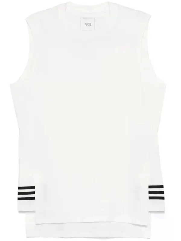 Y3 3-stripes Tank Top - White