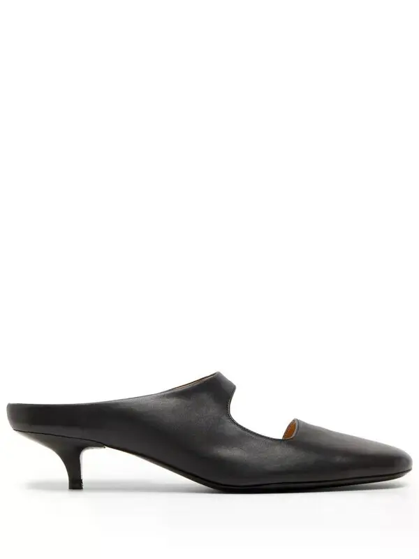 Marsèll Spinata Leather Mules - Black