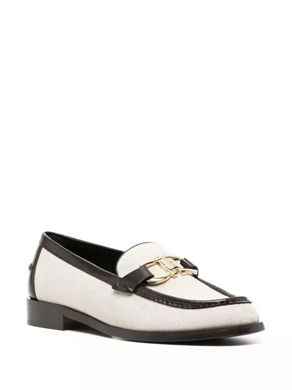 FERRAGAMO Gancini Loafers - Neutrals