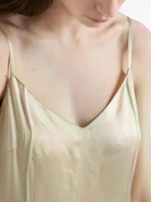 Prada Satin Crepe Midi Dress