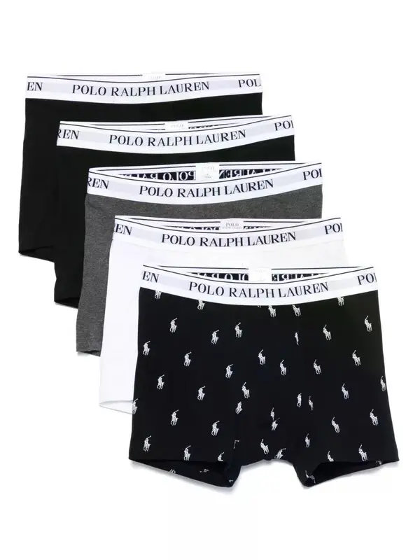 Polo Ralph Lauren Logo-waistband Boxers - Black