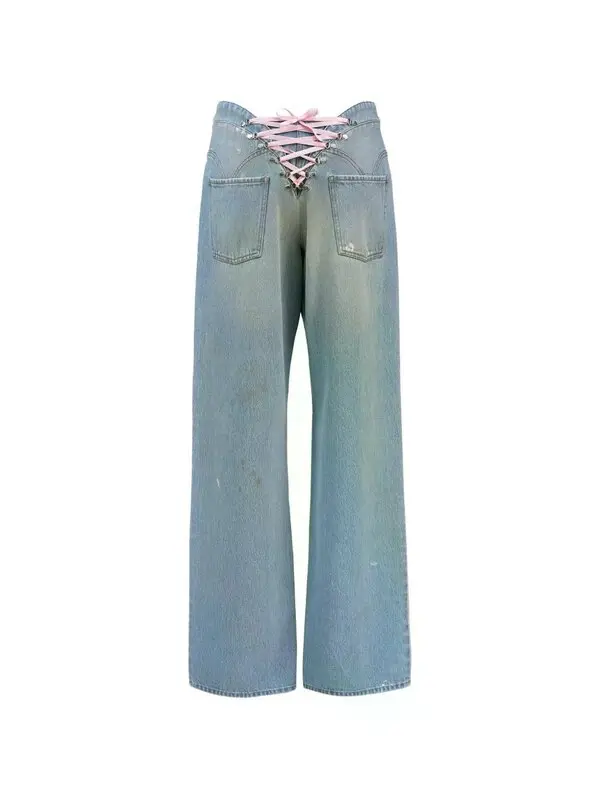 SEEN USERS Pull To Open Jeans - Blue