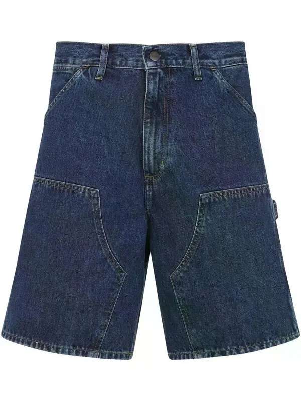 Carhartt Work In Progress Cotton Denim Shorts - Blue