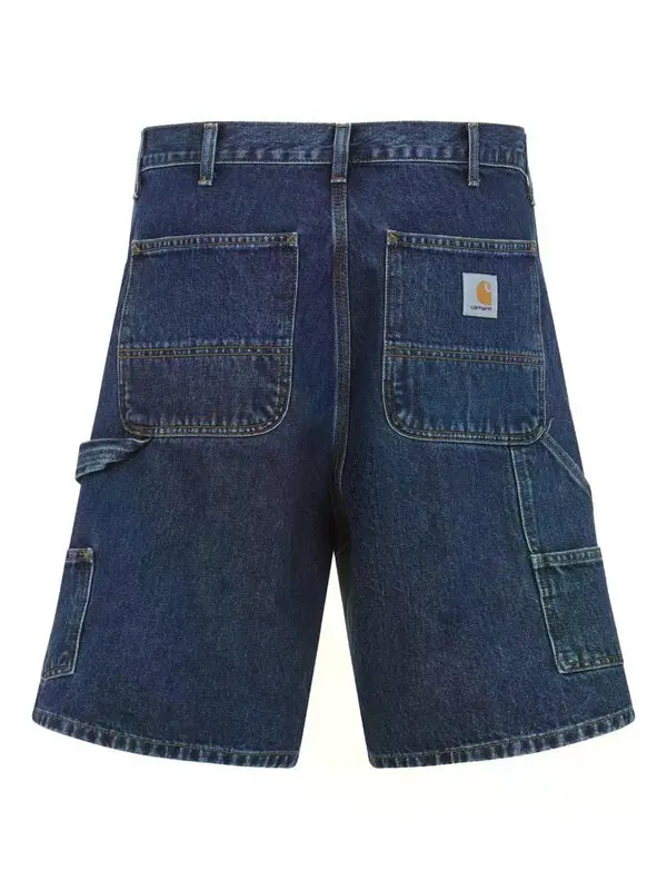Carhartt Work In Progress Cotton Denim Shorts - Blue