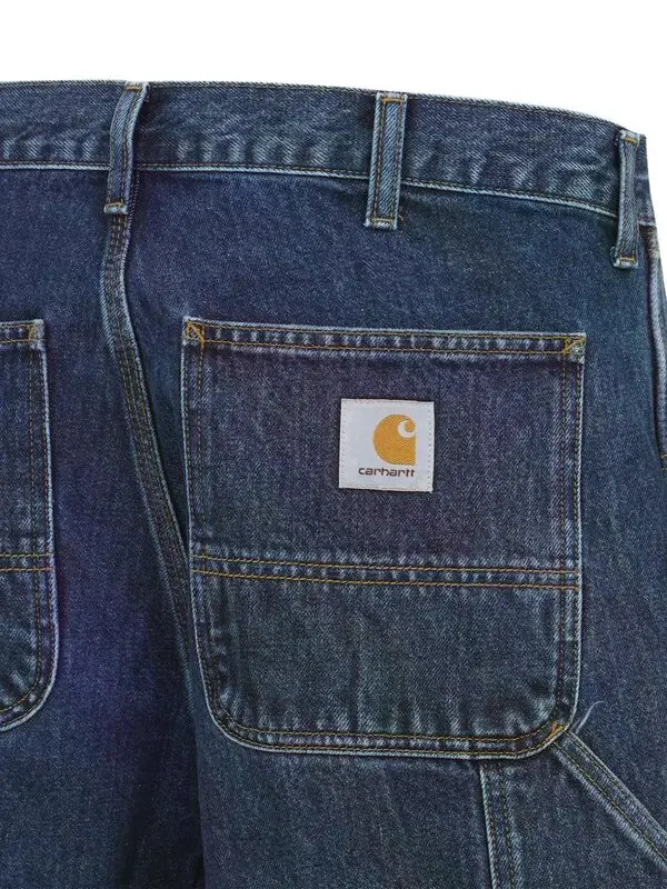 Carhartt Work In Progress Cotton Denim Shorts - Blue
