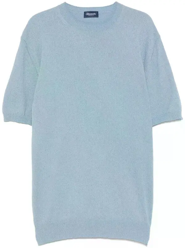 DRUMOHR Textured T-shirt - Blue