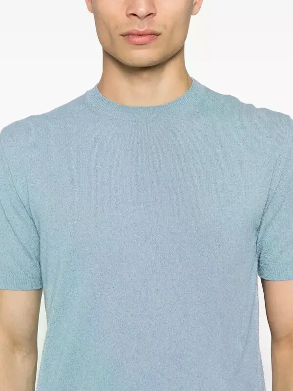 DRUMOHR Textured T-shirt - Blue