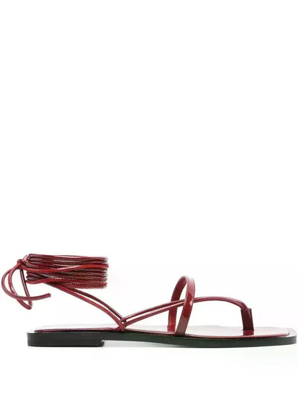 Philosophy Di Lorenzo Serafini Patent Flat Sandals - Red