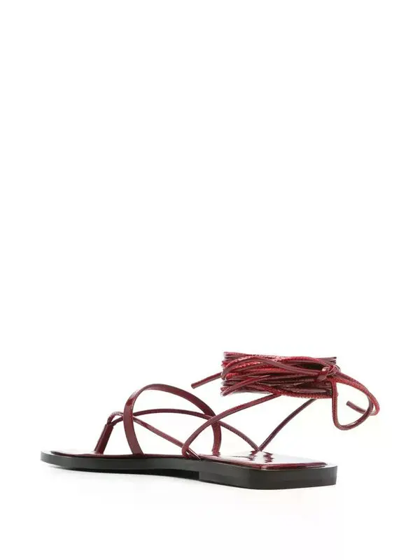 Philosophy Di Lorenzo Serafini Patent Flat Sandals - Red