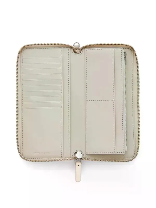 Marc Jacobs The Leather Continental Wallet - Neutrals