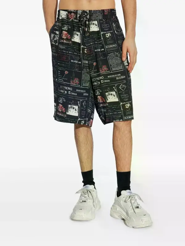 Iceberg Printed Shorts
