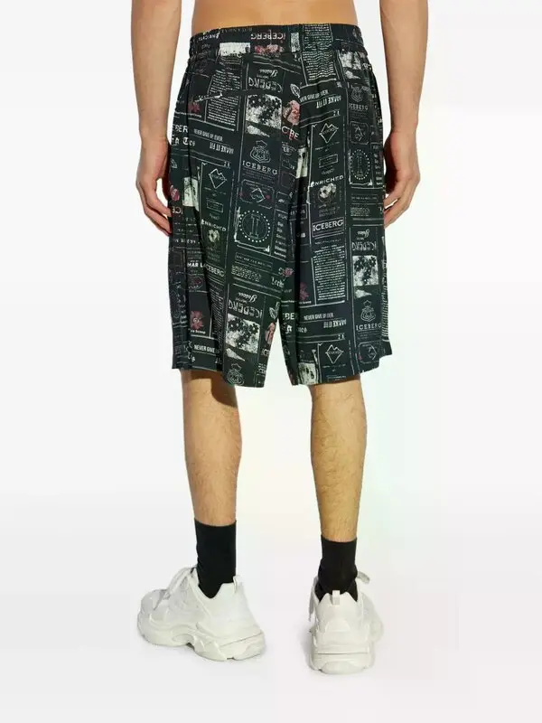 Iceberg Printed Shorts