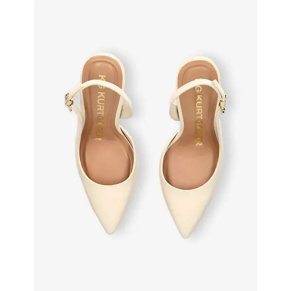 Kurt Geiger Aria2 Sling-back Heeled Courts - Bone