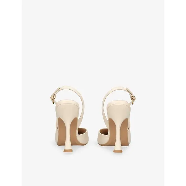 Kurt Geiger Aria2 Sling-back Heeled Courts - Bone
