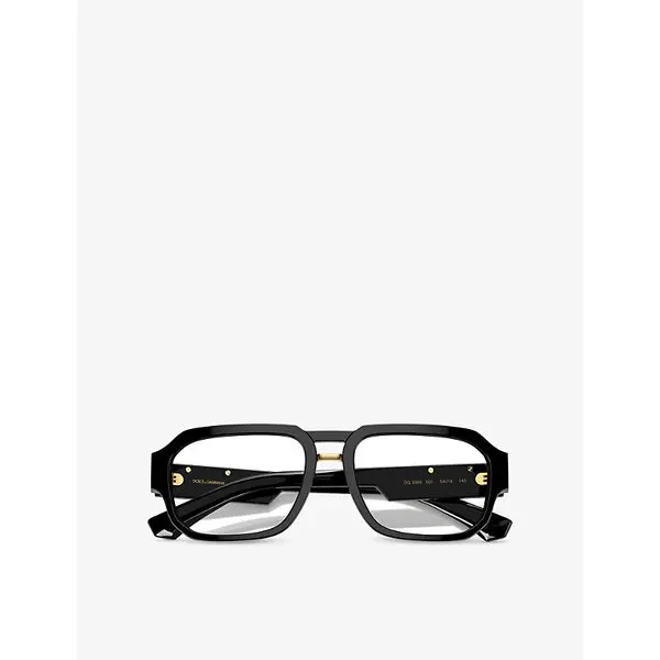 Dolce & Gabbana Dg3389 Pilot-frame Optical Glasses - Black