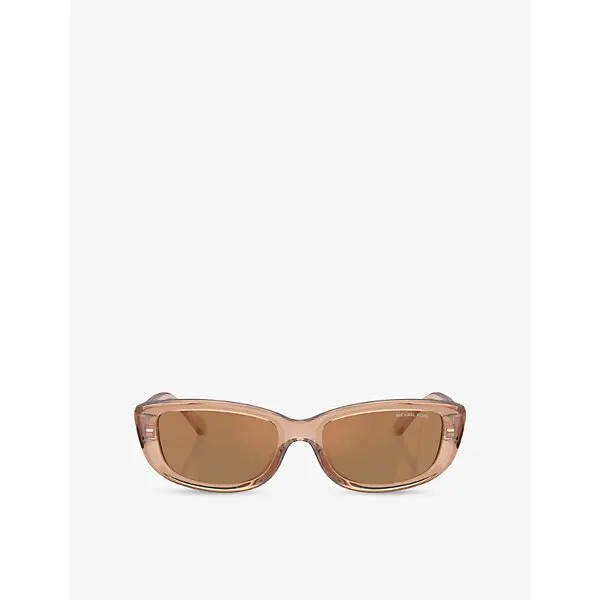 Michael Kors Asheville Rectangle-frame Sunglasses - Tan