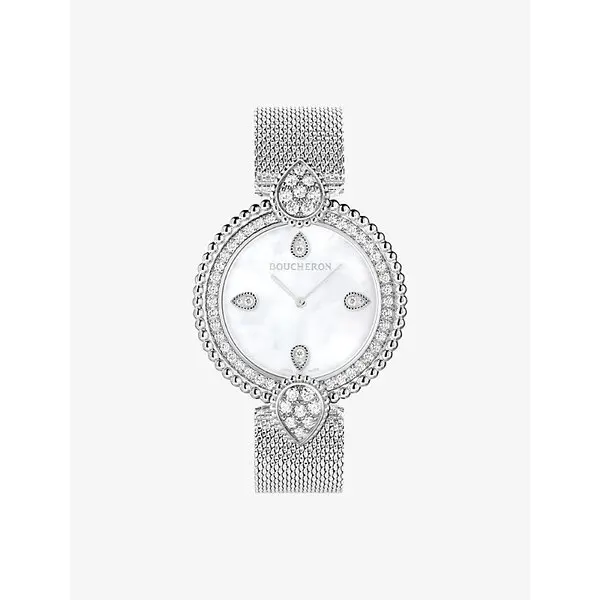 Boucheron Serpent Bohème 1.21ct Diamond Quartz Watch - White Gold