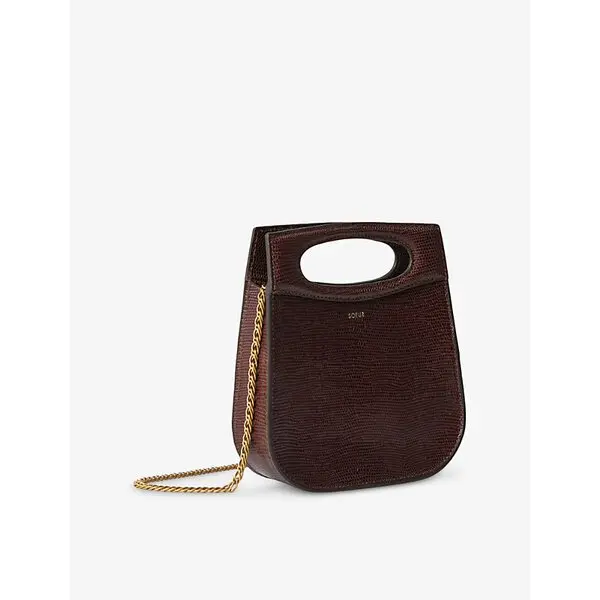 Soeur Cheri Mini Leather Bag - Brown