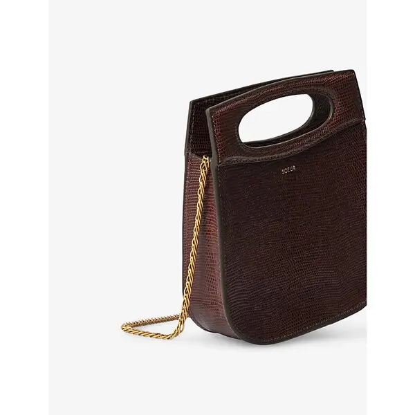 Soeur Cheri Mini Leather Bag - Brown