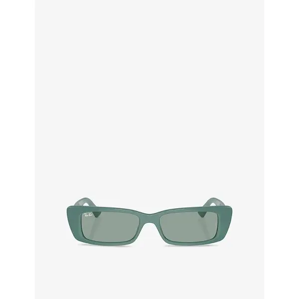 Ray-ban Rectangle Frame Sunglasses - Green