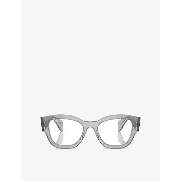 Ray-ban Square-frame Acetate Optical Glasses - Grey
