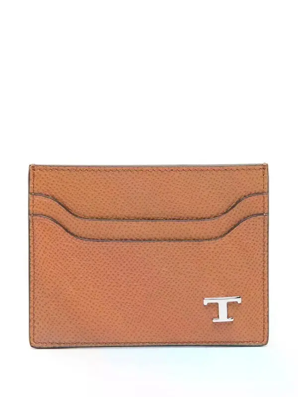 TOD'S Leather Cardholder - Brown