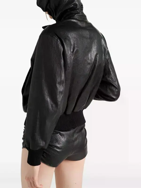 Prada Hooded Leather Jacket