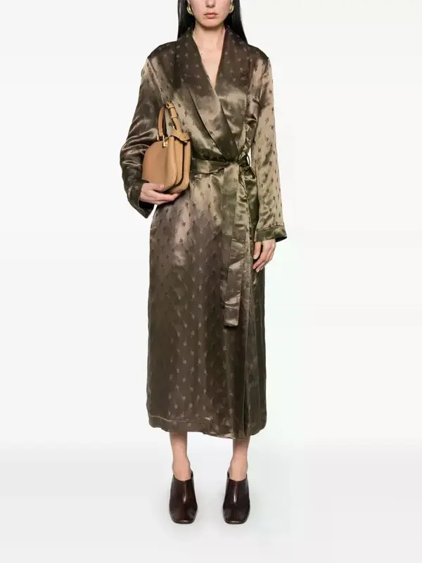 Fendi Jacquard Overcoat
